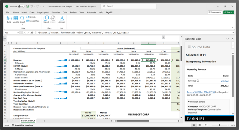 Excel – TagniFi